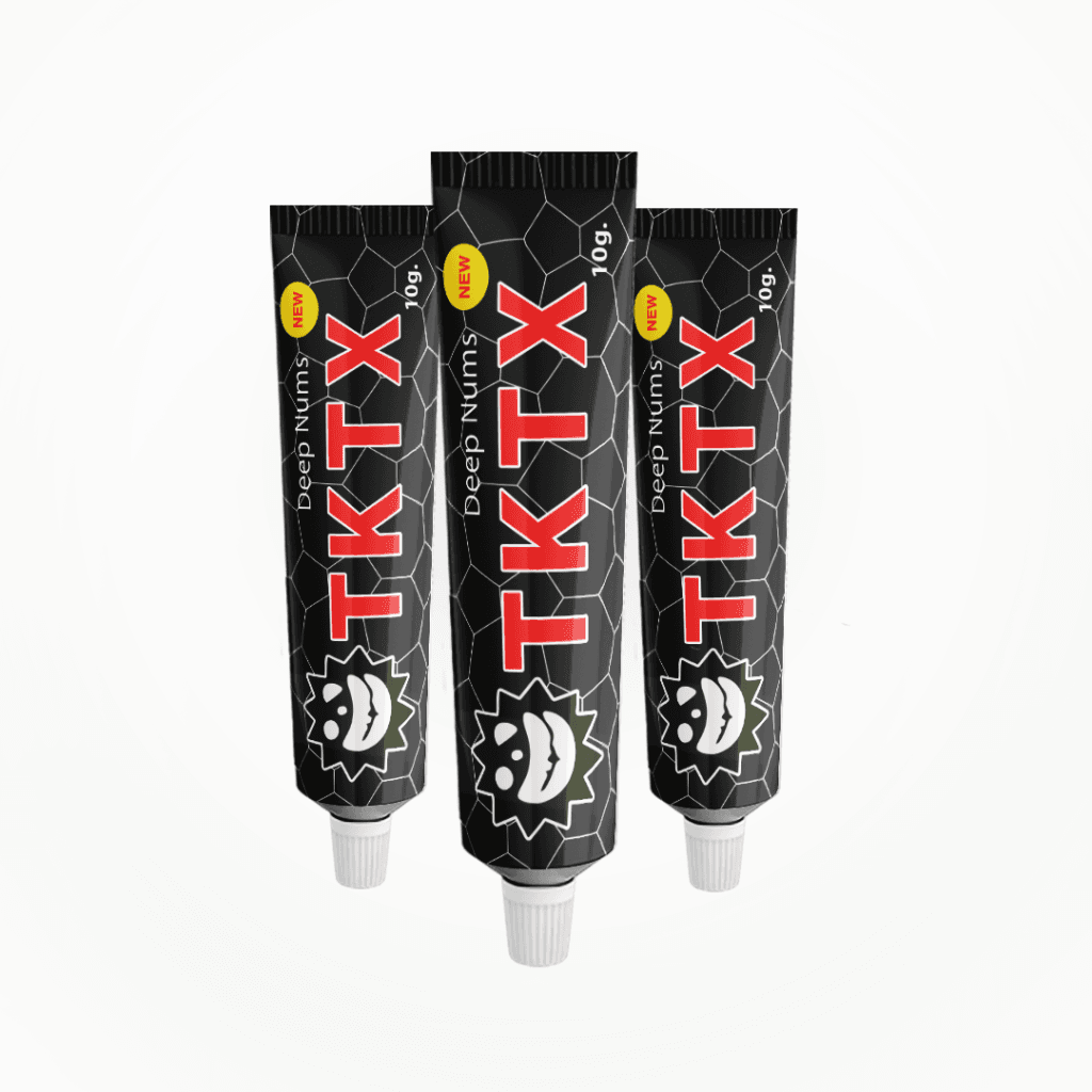 Pomada Anestésica TKTX Black 55% para Tatuagens e Beleza